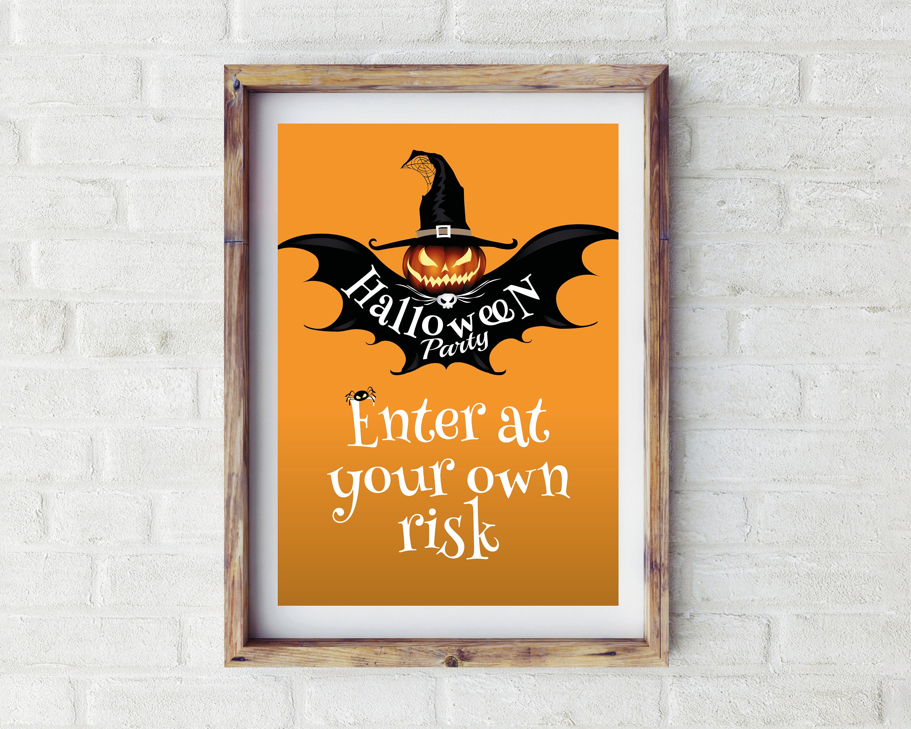 Enter at Your Own Risk / Wall Art / Digital Download / Wall Decor ...
