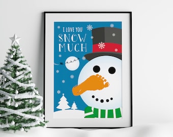 I Love You Footprint - Etsy