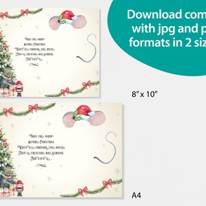 Christmas Mouse Footprint Art: DIY Keepsake Decor (digital Download) - Etsy