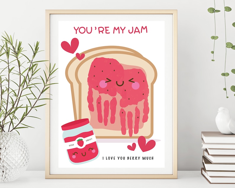 You're My Jam / I Love You Berry Much /foot/handprint Art / Decor ...