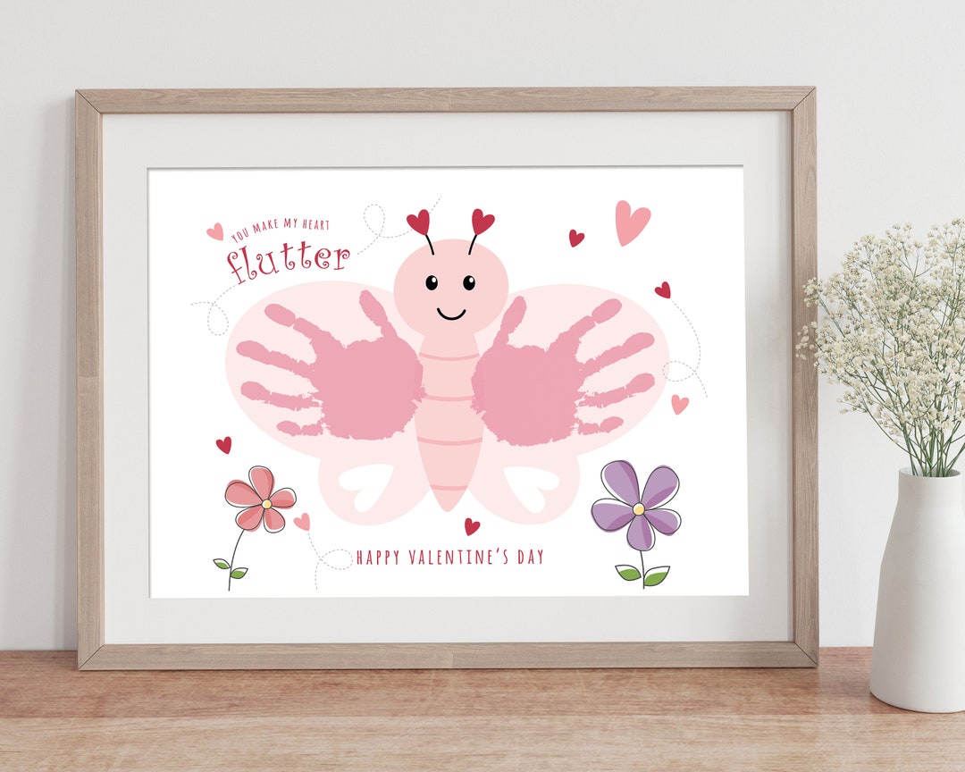 You Make My Heart Flutter / Butterfly / Hearts / Valentine's Gift ...