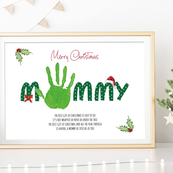 Christmas Handprint Art - Etsy