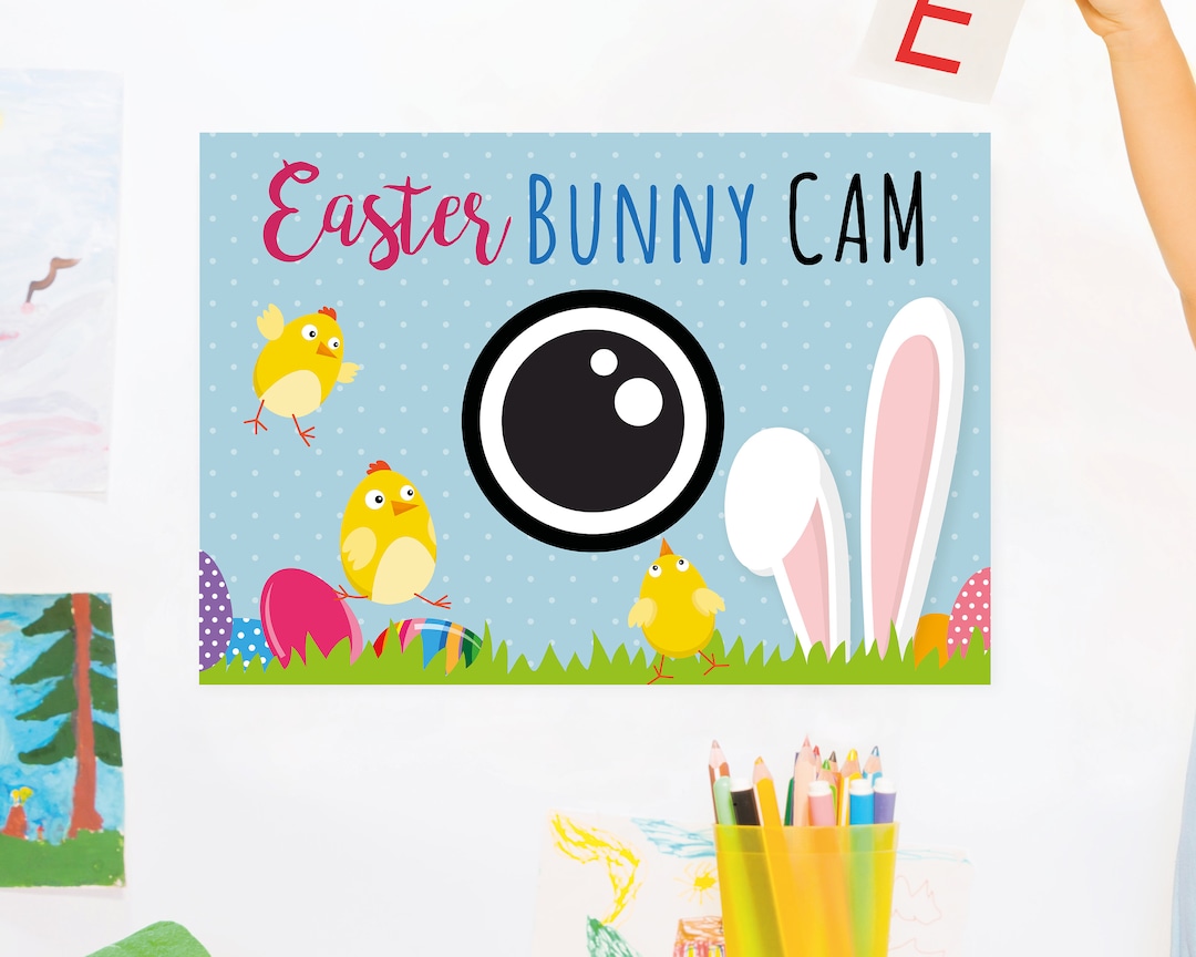 Easter Bunny Cam Sign / Classroom Decor/ Wall Art / Easter Decor ...