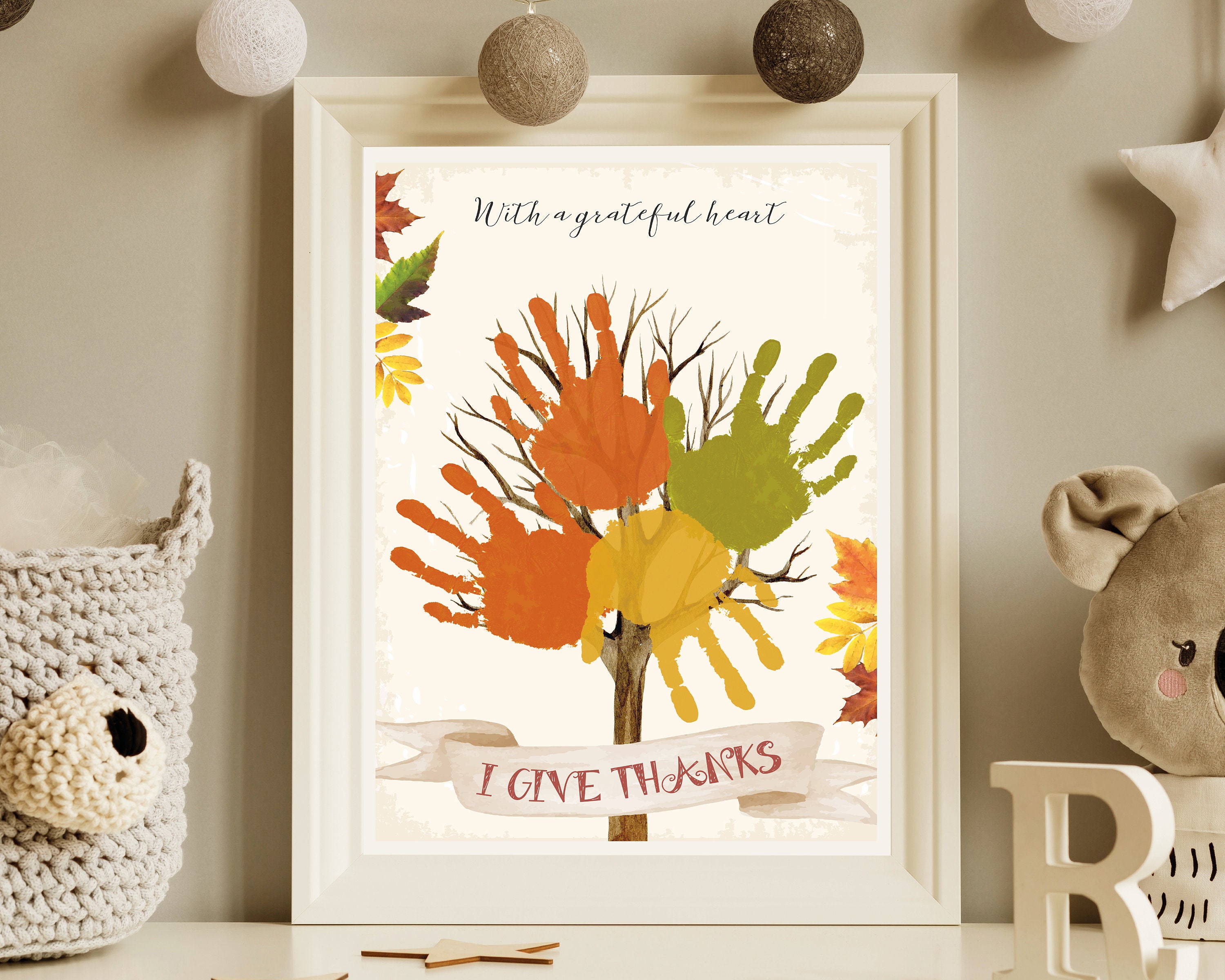 Thanksgiving Handprint Tree Art: DIY Autumn Decor (digital Download) - Etsy