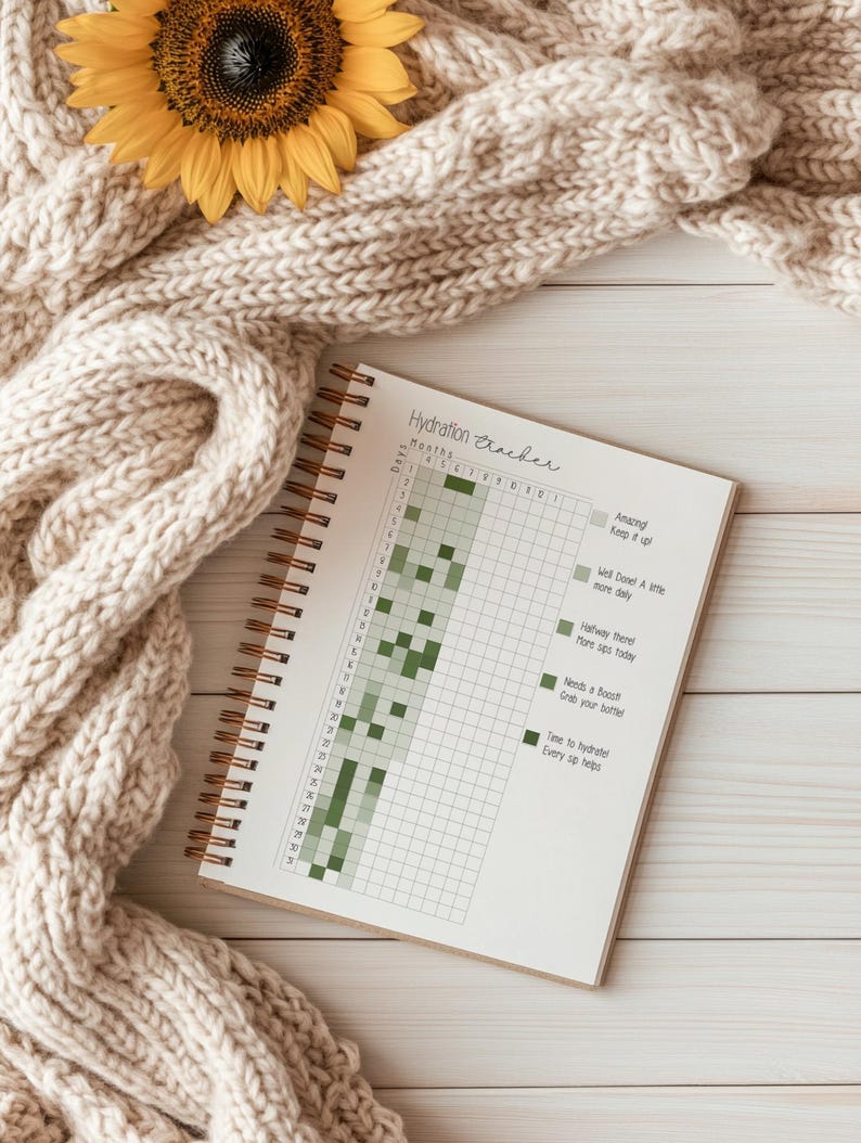 Hydration Tracker Printable | Daily Water Intake Log | Stay Hydrated ...