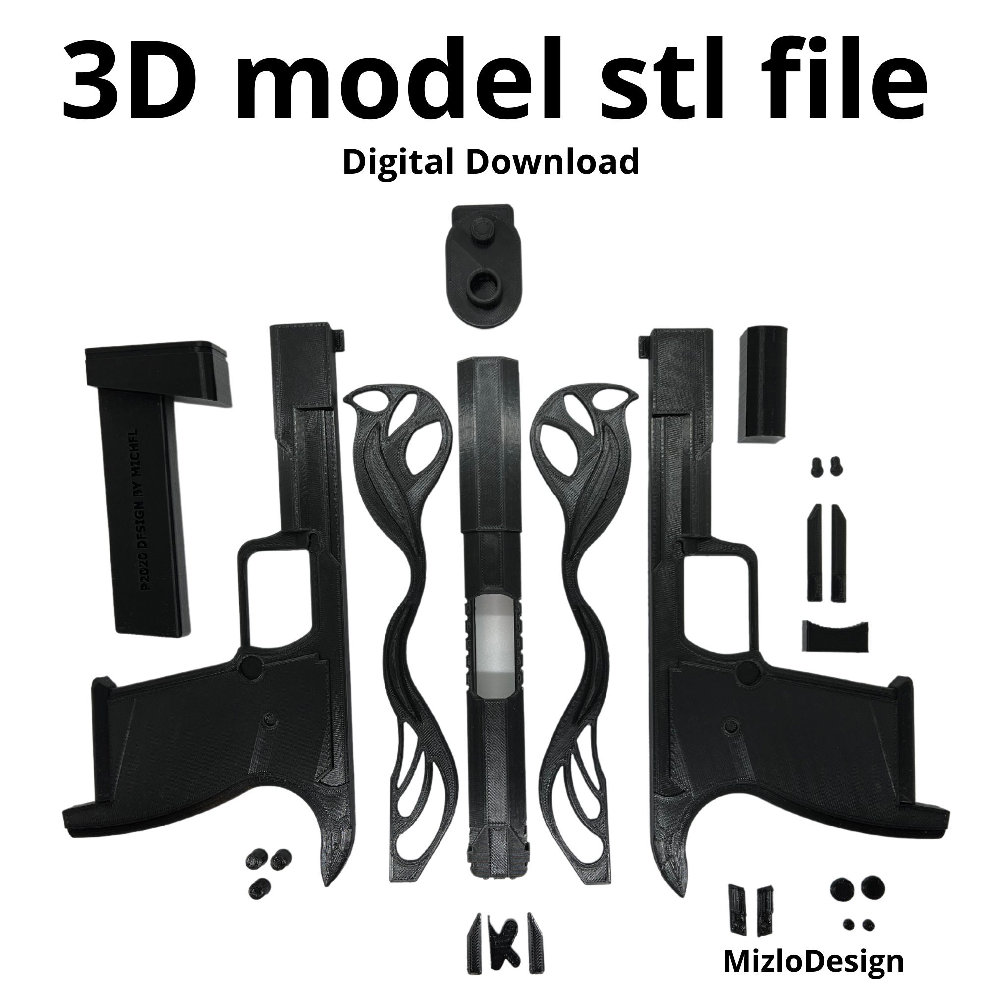 P2020 Lady Justice STL File for 3D Printing. Cosplay. Fan Art DIGITAL ...