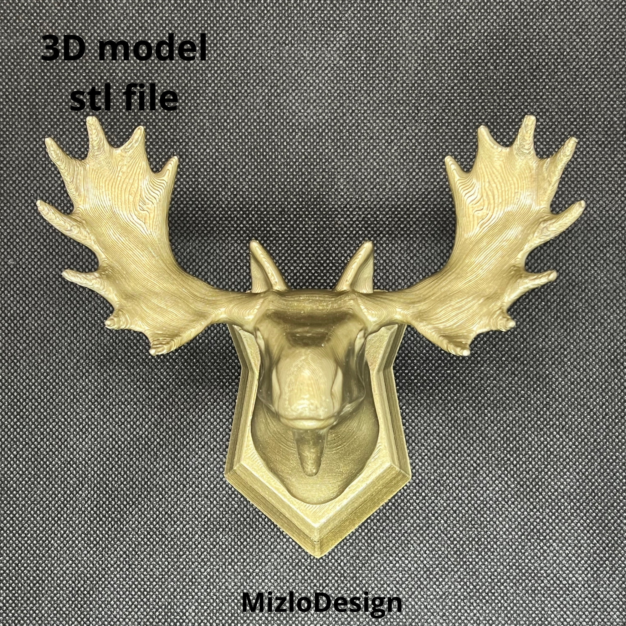 Moose Head 3D Model Digital Download Stl File for 3D Printing - Etsy