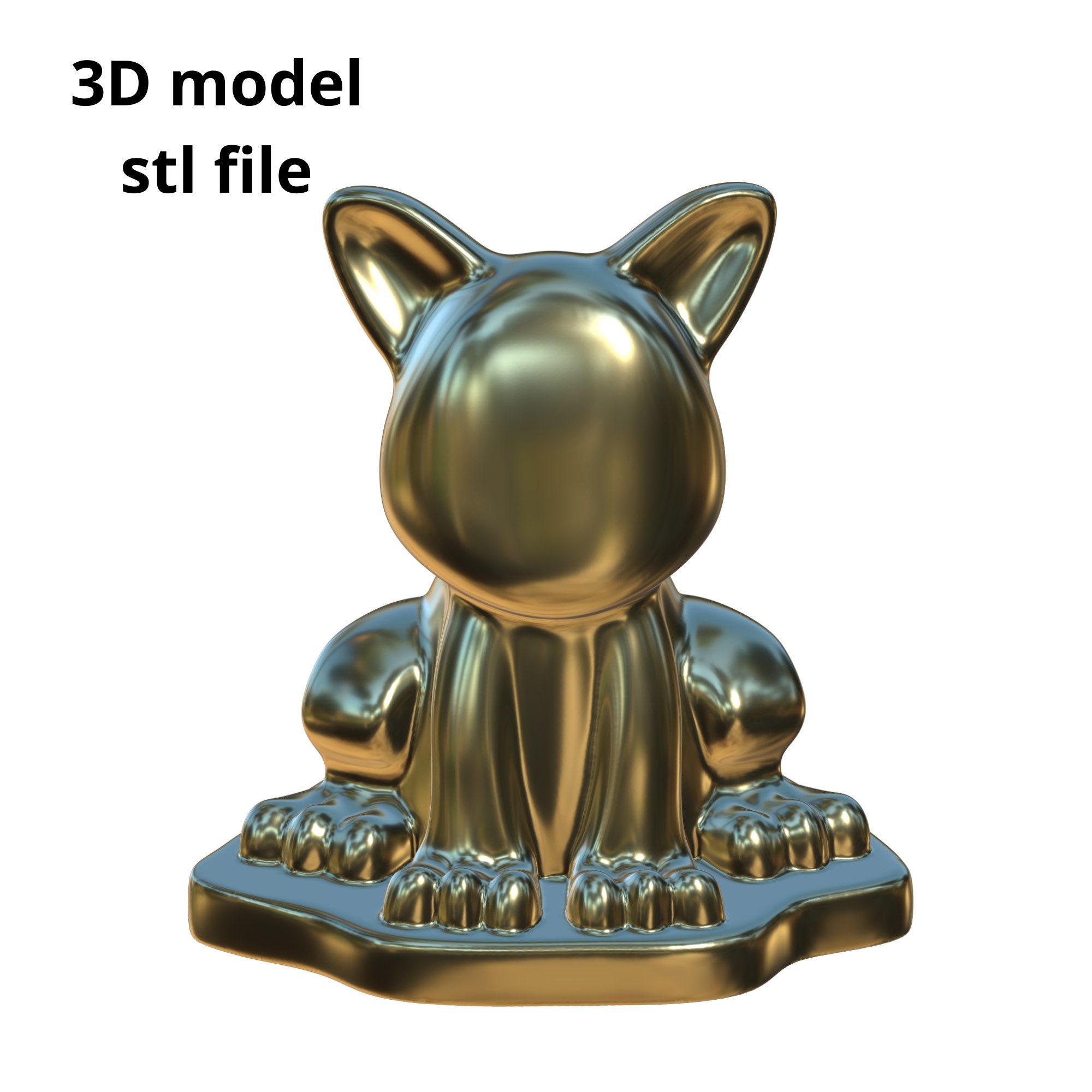 Cat 3D Model Digital Download Stl File for 3D Printing - Etsy