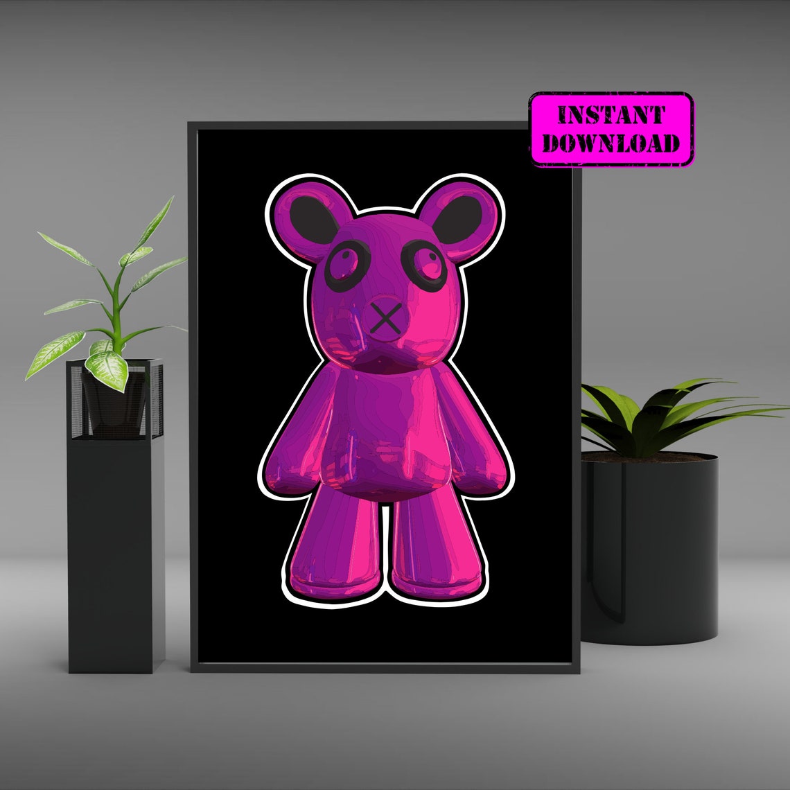 Teddy Bear Illustration Made From Vr Design SVGPNGJPEG - Etsy