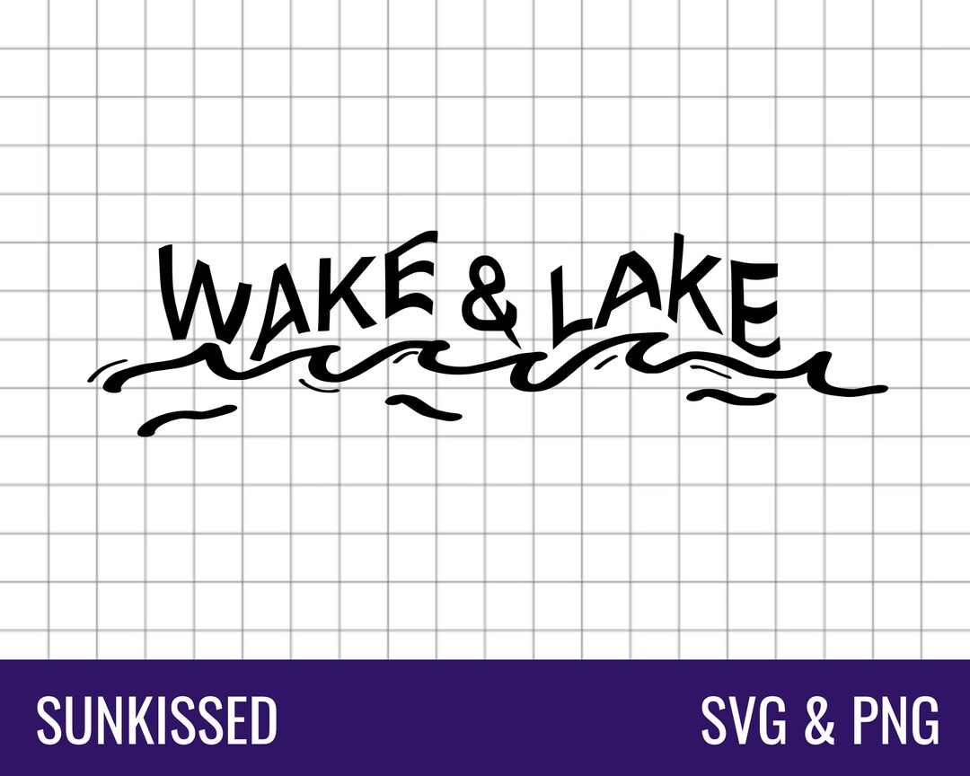 Wake & Lake SVG PNG digitaler Download | See-Svg, Wach und See-Png, See ...
