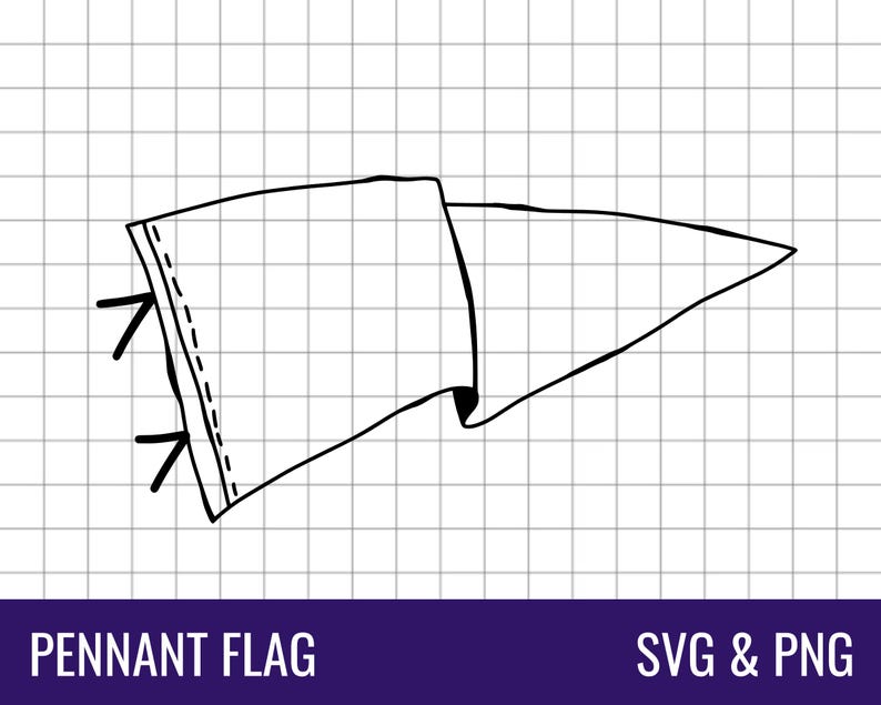 Pennant Flag SVG Cut File Vector PNG Sports Nursery Adventure Vintage ...
