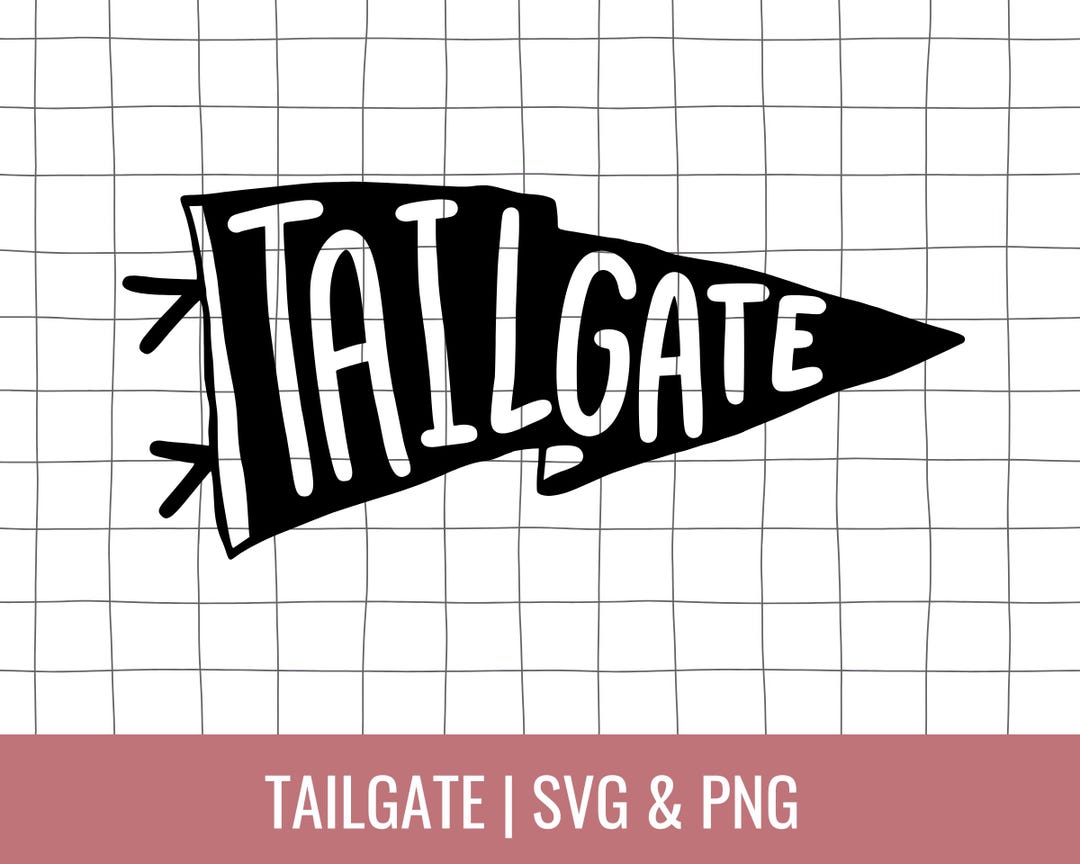 Tailgate Pennant Flag SVG: Sports Fan Cut File (digital Download) - Etsy