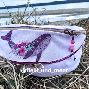 Embroidery Pattern PDF Whale With Flowers, Embroidery for Children ...