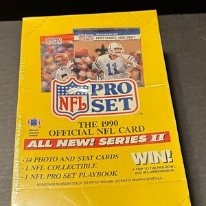 The 1990 Official NFL Card Series II Factory Sealed NFL Pro Set - Etsy