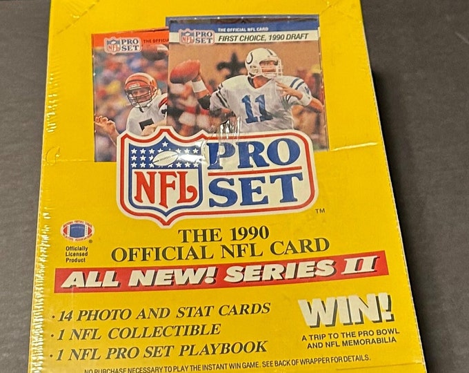 The 1990 Official NFL Card Series II - Factory Sealed - NFL Pro Set - Etsy
