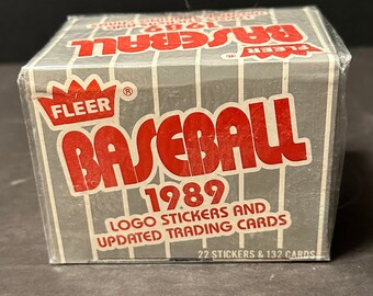 1989 Fleer Baseball Logo Stickers and Updated Trading Cards - Etsy