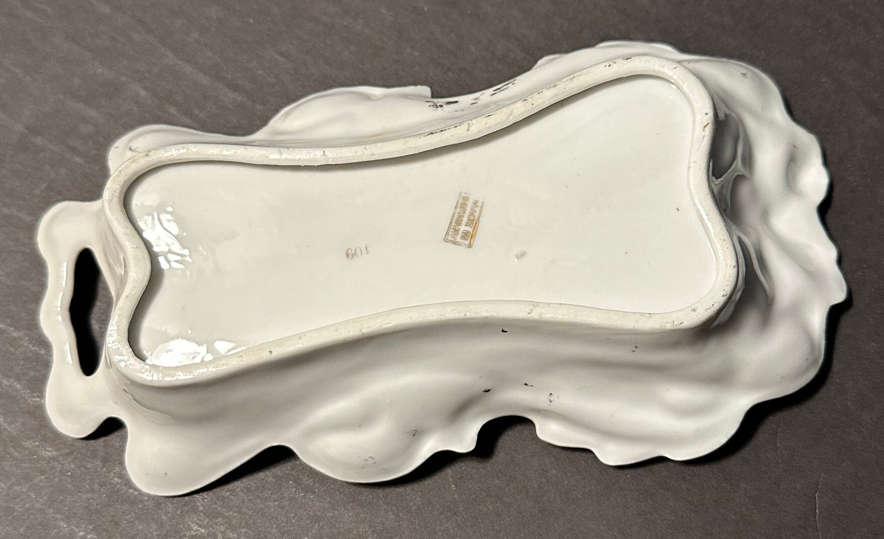 Vintage GERMAN Porcelain Double Spoon Rest 1920-1949 - Etsy