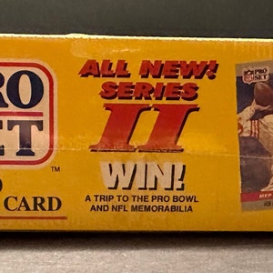 The 1990 Official NFL Card Series II Factory Sealed NFL Pro Set - Etsy
