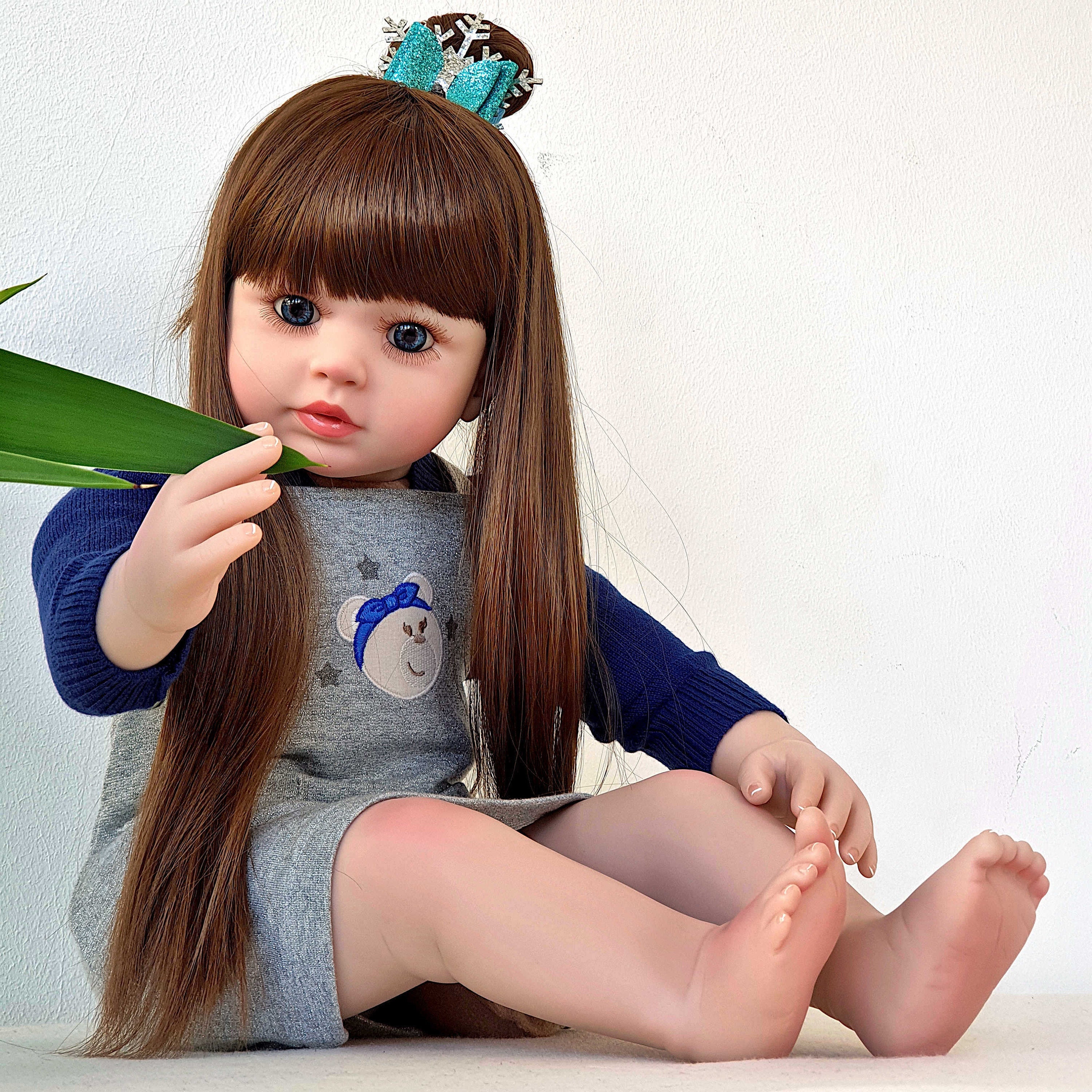 Realistic 24 Inches Reborn Doll, Soft Silicon Limbs, Cloth Body ...