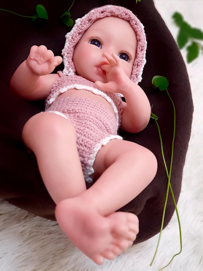 Reborn Baby Girl Full Body Silicone Catarina, 34cm, Realistic Lifelike ...