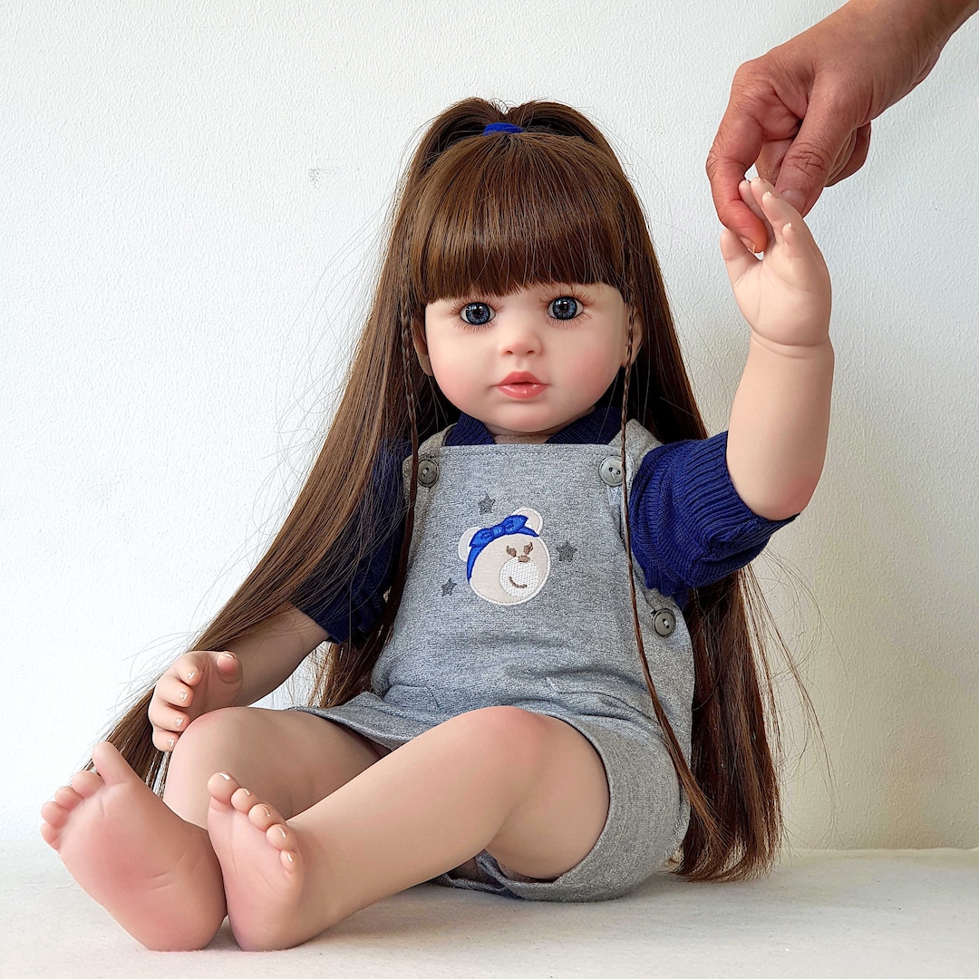 Realistic 24 Inches Reborn Doll, Soft Silicon Limbs, Cloth Body ...