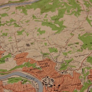 10 Vintage USGS Maps: Display, Hanging, Art, Wrapping Paper, Wallpaper ...