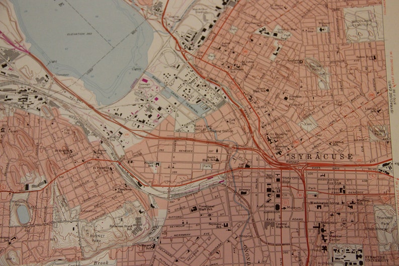 10 Vintage USGS Maps: Display, Hanging, Art, Wrapping Paper, Wallpaper ...