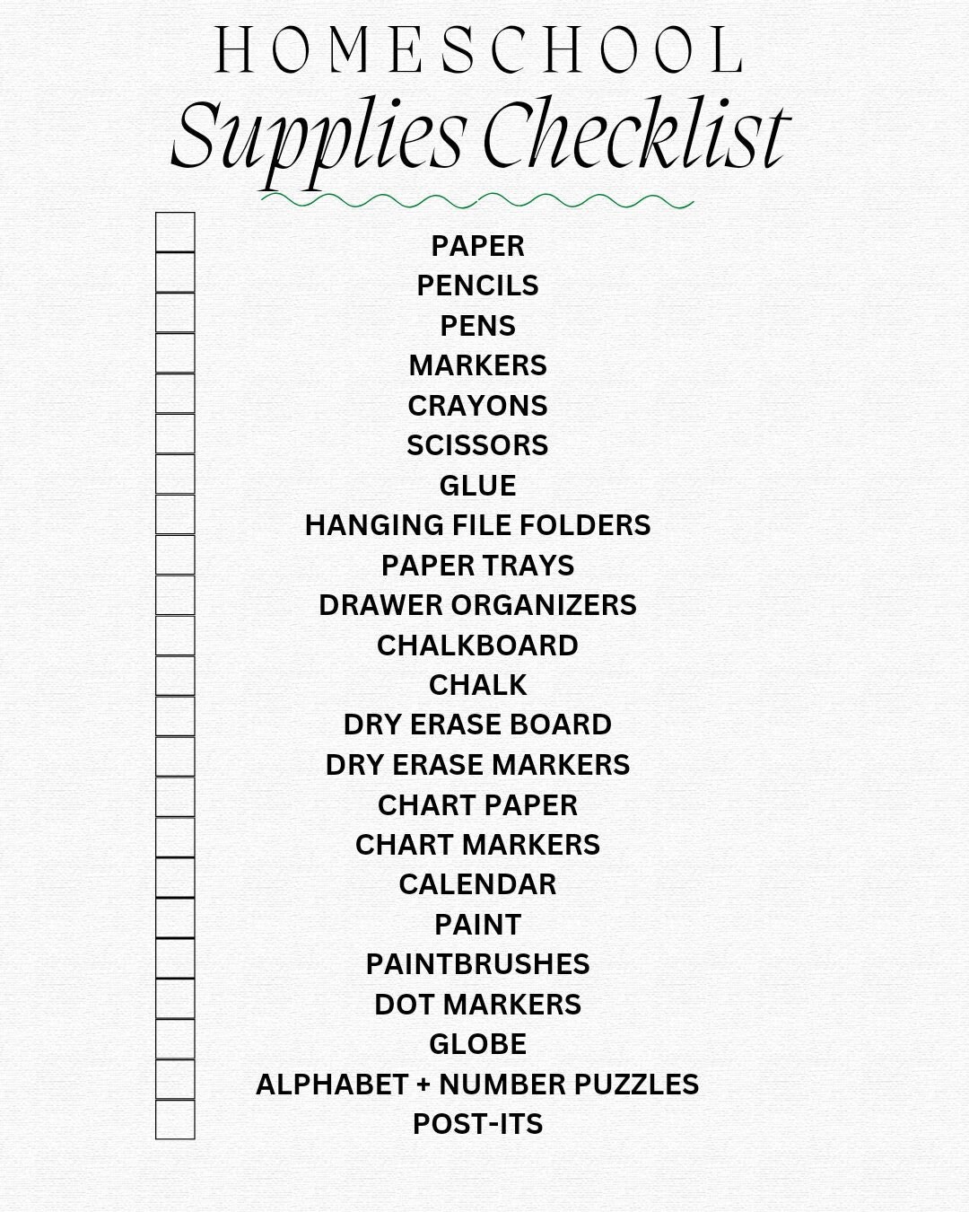 Homeschool Supplies Checklist Digital Checklist Printable Homeschool Etsy homeschool-supplies-checklist-digital-checklist-printable-homeschool-etsy