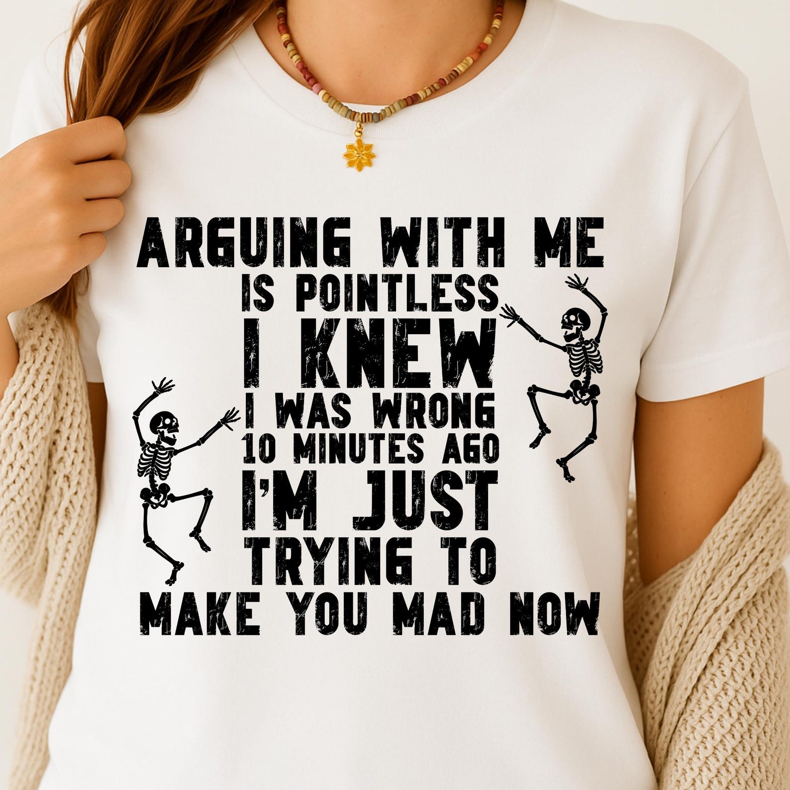 Funny Skeleton SVG Arguing With Me is Pointless I Knew I Was Wrong ...