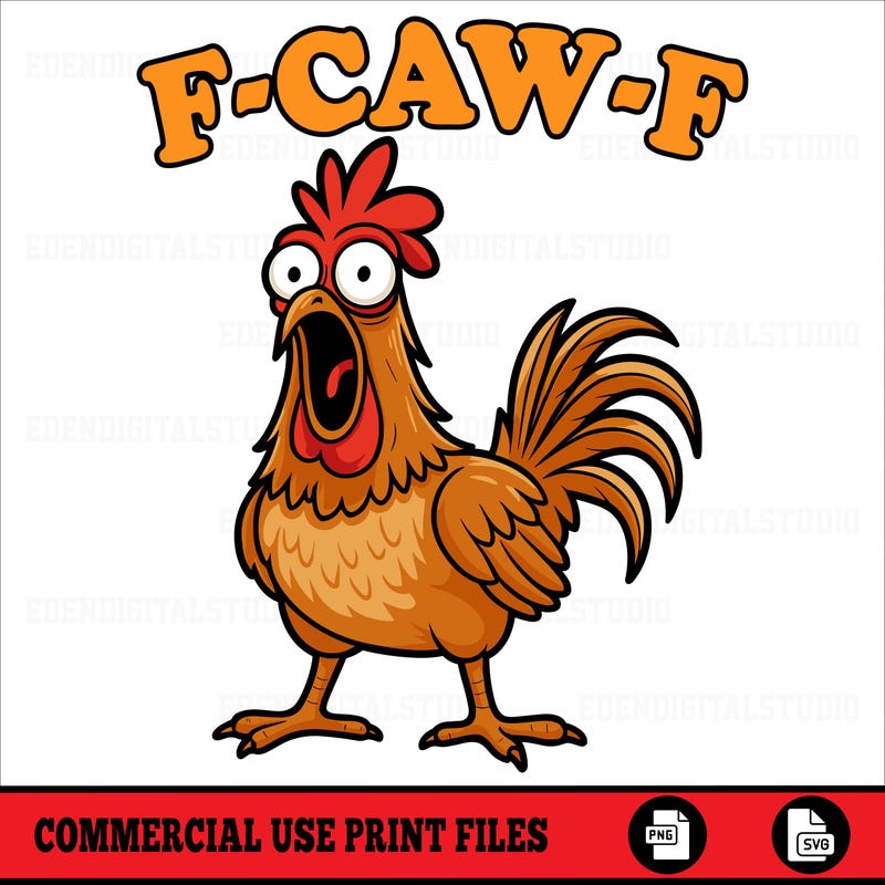 F Caw F Svg - Etsy