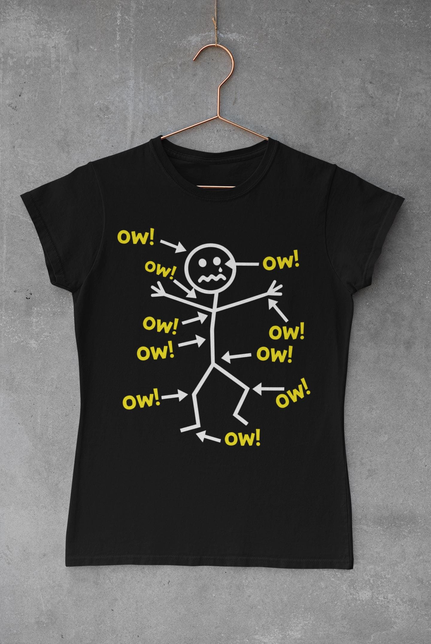 Funny Stick Figure Pain Chart SVG PNG, Physical Therapy Humor Clipart ...