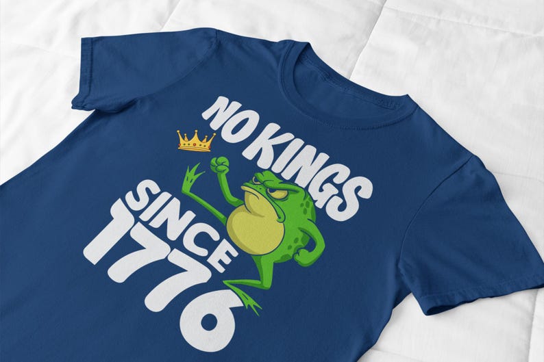 No Kings Since 1776 PNG Funny American Patriotic Frog Clipart ...