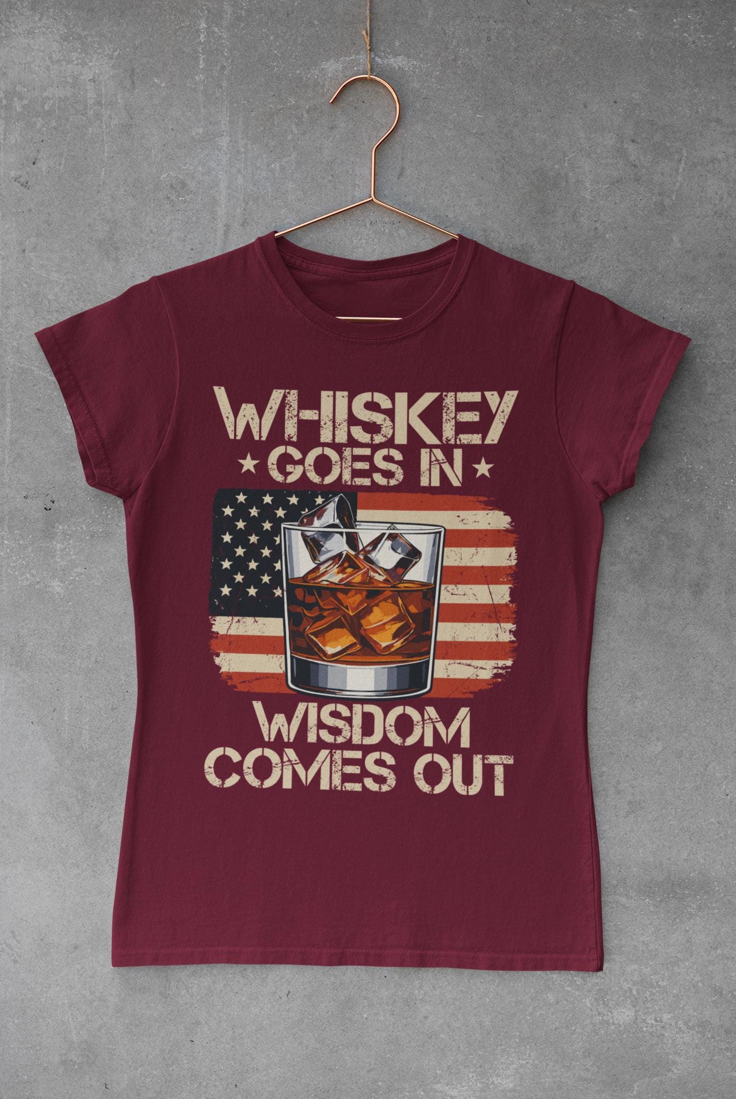 Whiskey Goes in Wisdom Comes Out PNG, American Flag Whiskey Glass ...