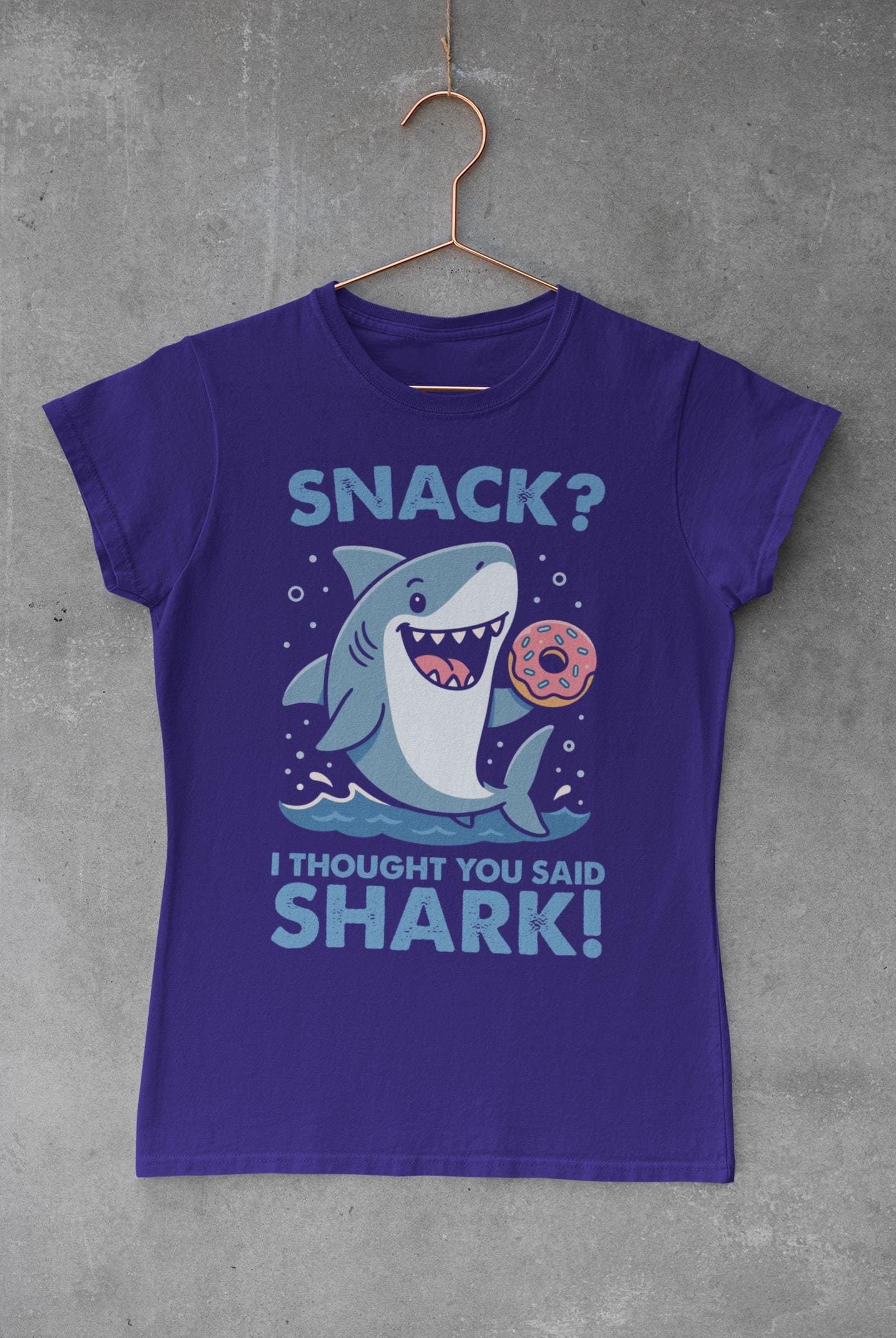 Funny Shark SVG File for Shark Week T Shirt Design, Cute Shark Donut ...