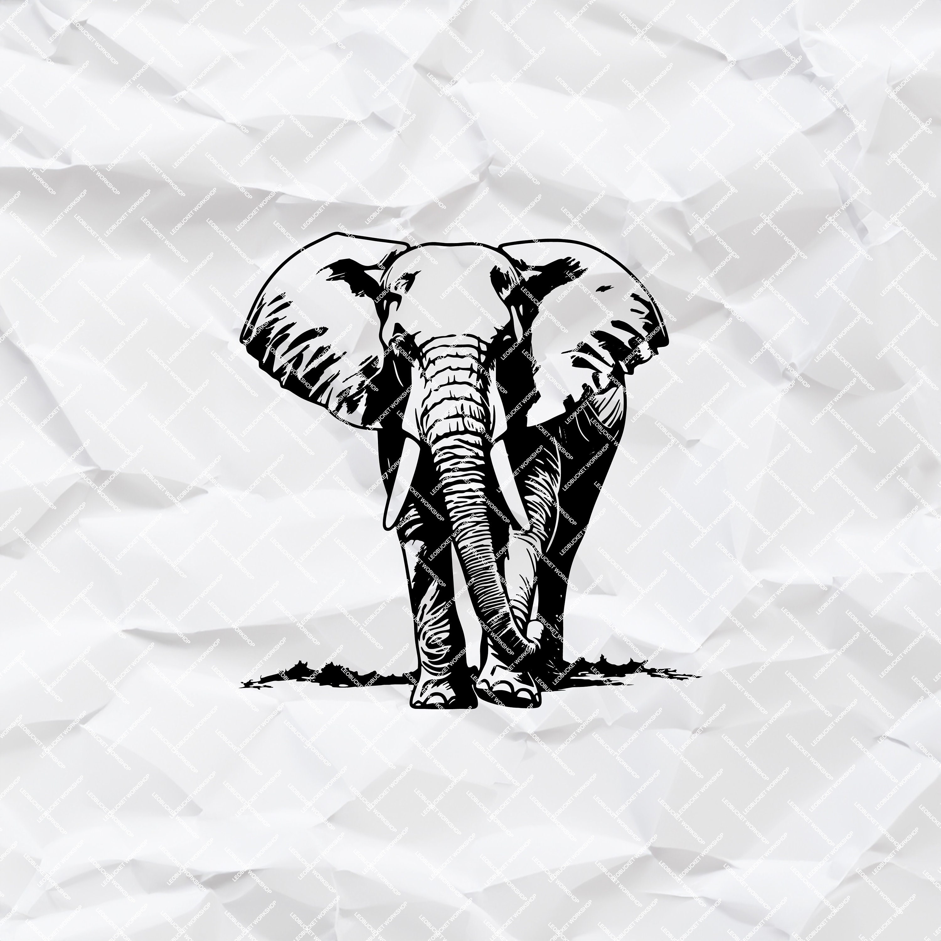 Cricut Cut File Elephant SVG Digital Download DIY Crafting - Etsy