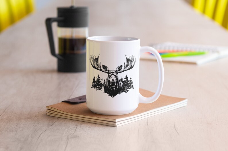 DIY Moose SVG Cut File Wild Animal Vector Image for Cut Machines ...