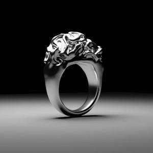 3D STL Ring Jewelry File for 3D Printing, 3D Print Ring, 3D Model ...