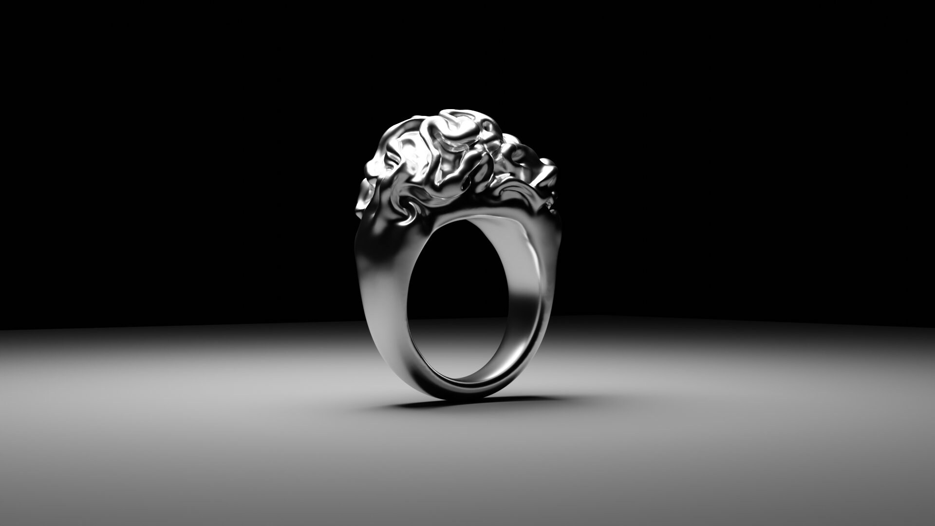 3D STL Ring Jewelry File for 3D Printing, 3D Print Ring, 3D Model ...