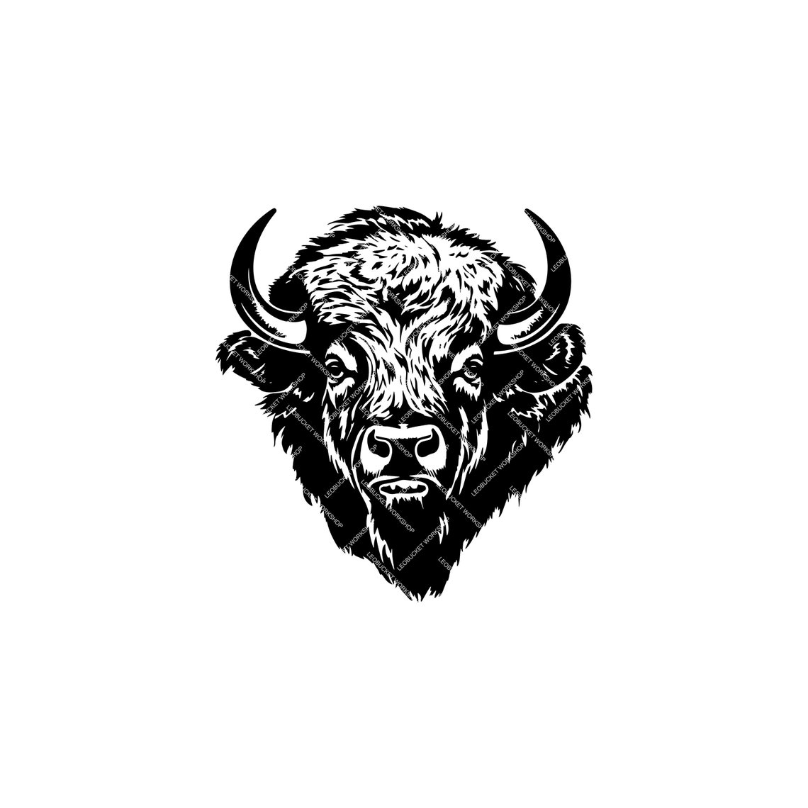 Wild Bison Head SVG Vector Image for Cricut, Silhouette Bison SVG Cut ...