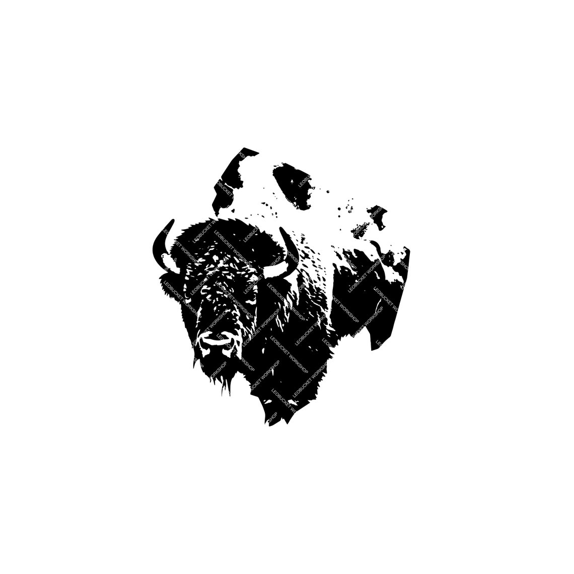 Wild Animal Bison Head SVG Cut File Cricut Vector Image PNG - Etsy