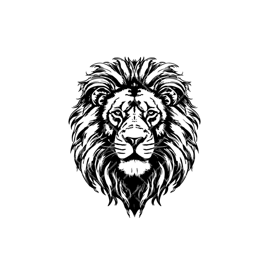 Lion Head SVG Cricut Cut File Printable Vector Image for Wild Animal ...