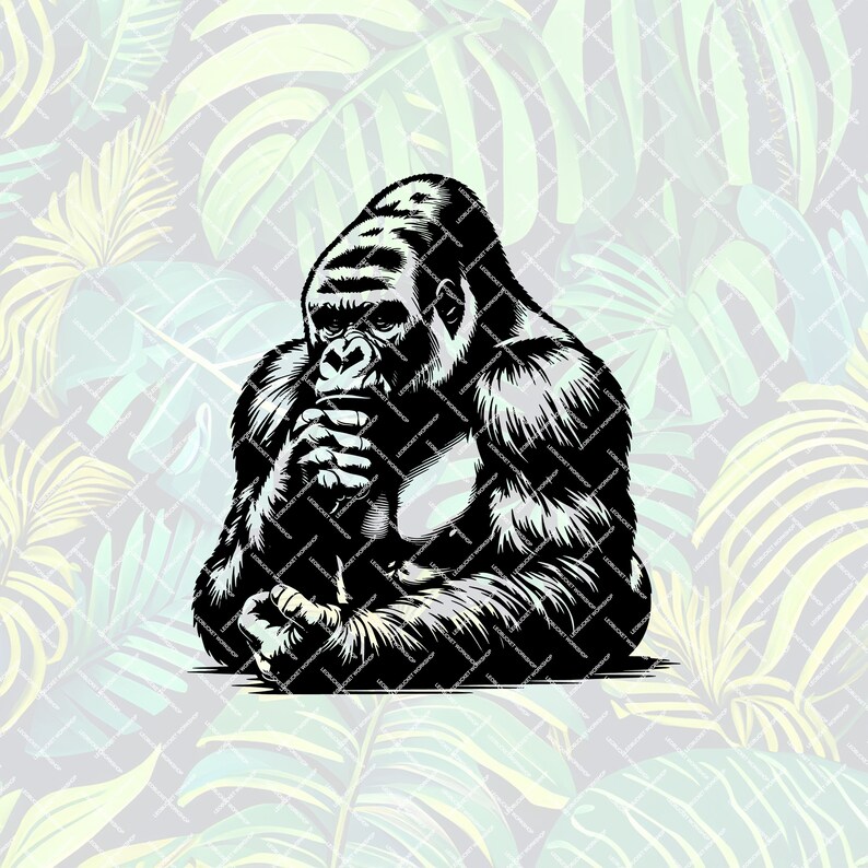 Gorilla SVG Cut File Pack for DIY Cricut Projects, Car Decals, Wild ...