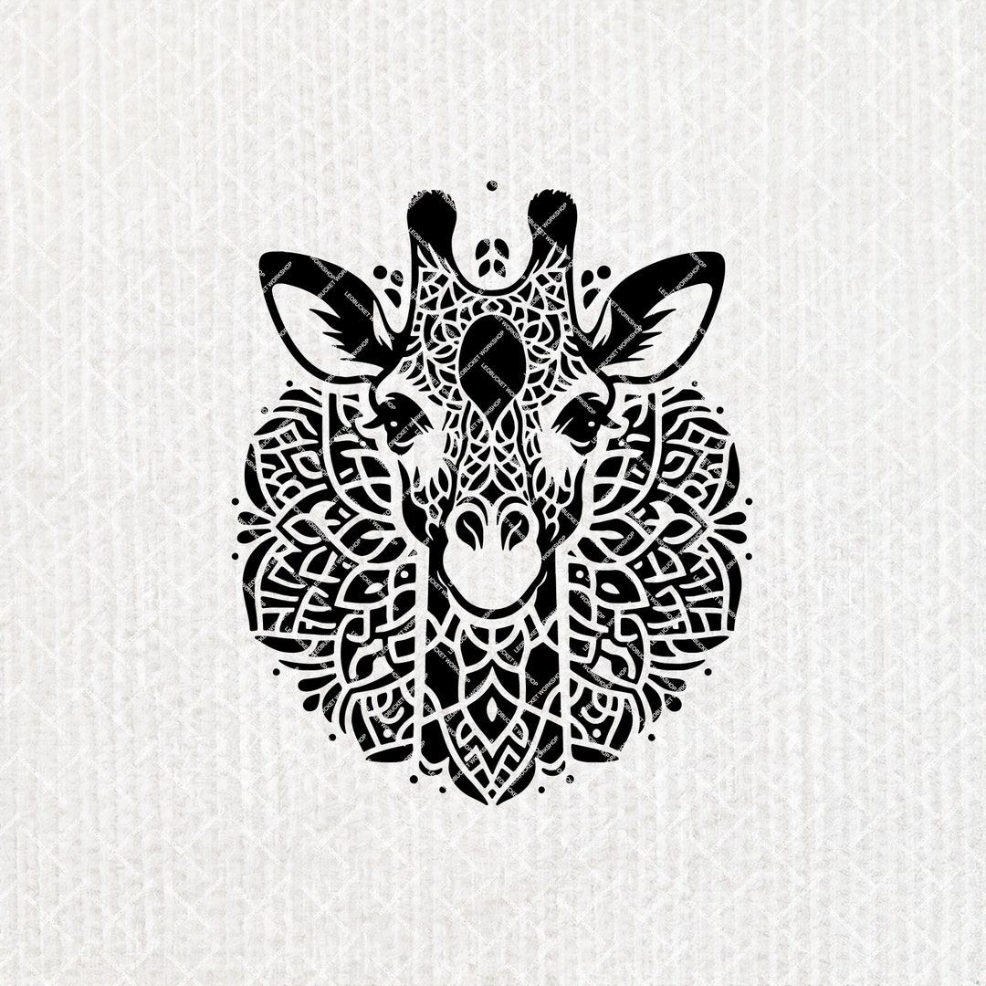 Easy-to-use Giraffe Mandala SVG for Cricut - High-quality Digital ...