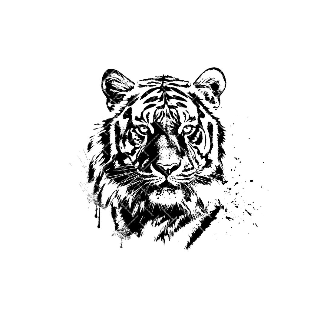 Tiger SVG DIY Crafting Vector Image Design for Cut Machine - Digital ...