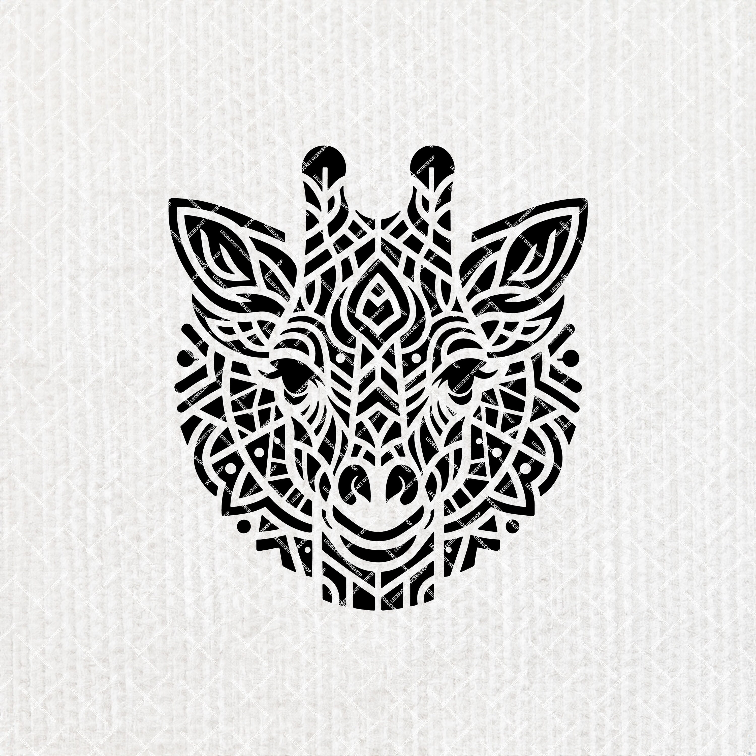 Wild Animal Giraffe Head Mandala SVG & PNG - Perfect for Cricut ...