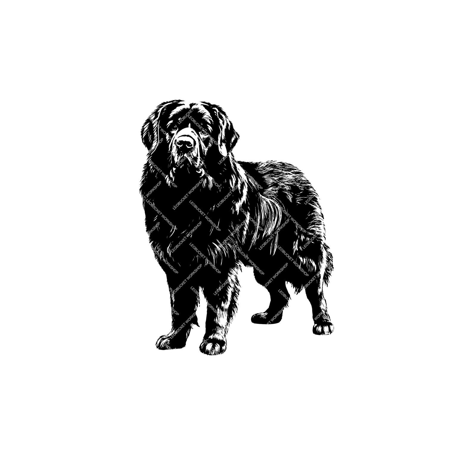 Newfie Dog SVG for DIY Crafting - Vector Image - Digital Download ...