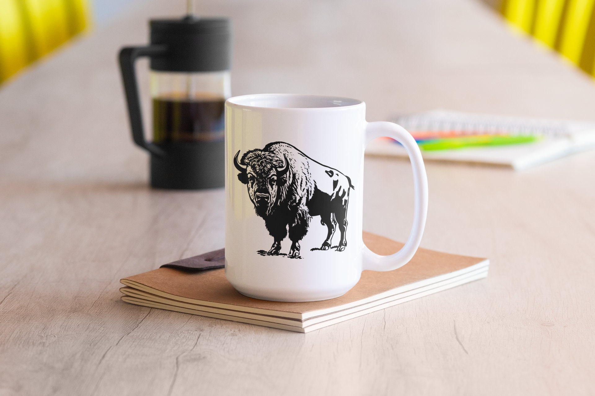 Wild Bison SVG Cut File DIY Crafting Standing Bison Vector Image Wild ...