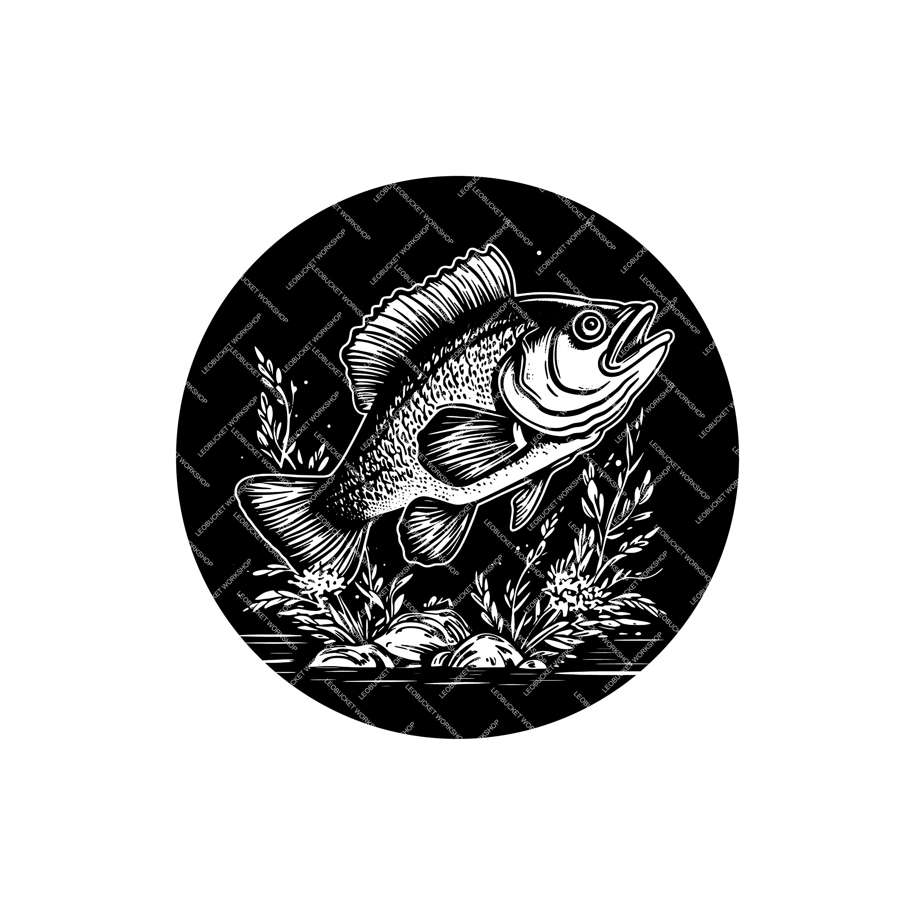 Fishing SVG Cricut Cut File Printable Vector Image for Fish Logo Design ...