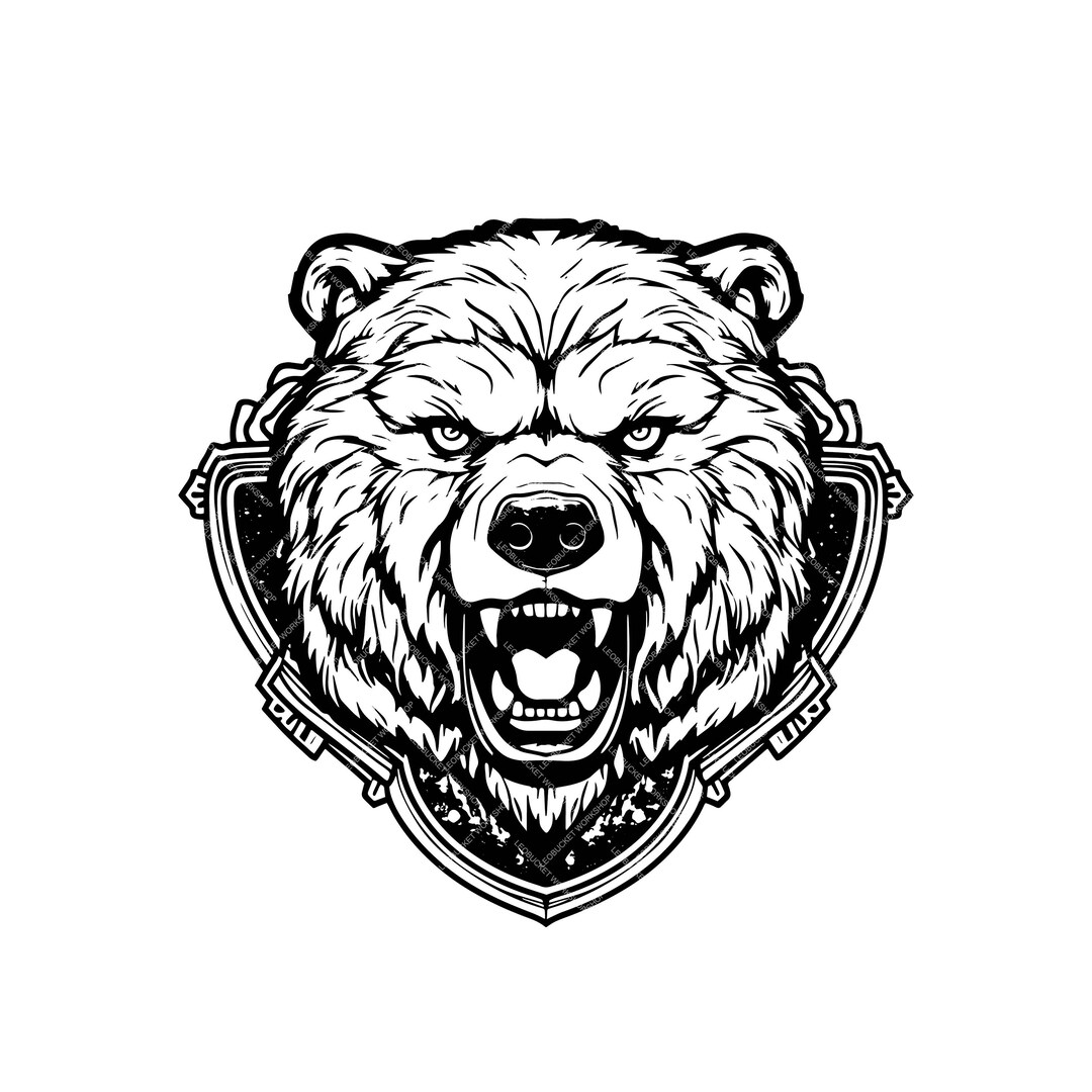 Bear SVG File Printable Vector Image for Cricut Cut Logo Design Tattoo ...