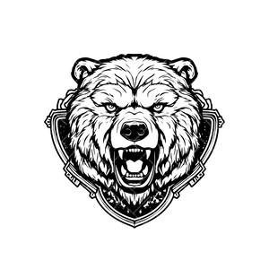 Bear SVG File Printable Vector Image for Cricut Cut Logo Design Tattoo ...